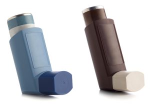 Blue and Brown Inhaler – First Aid for Free