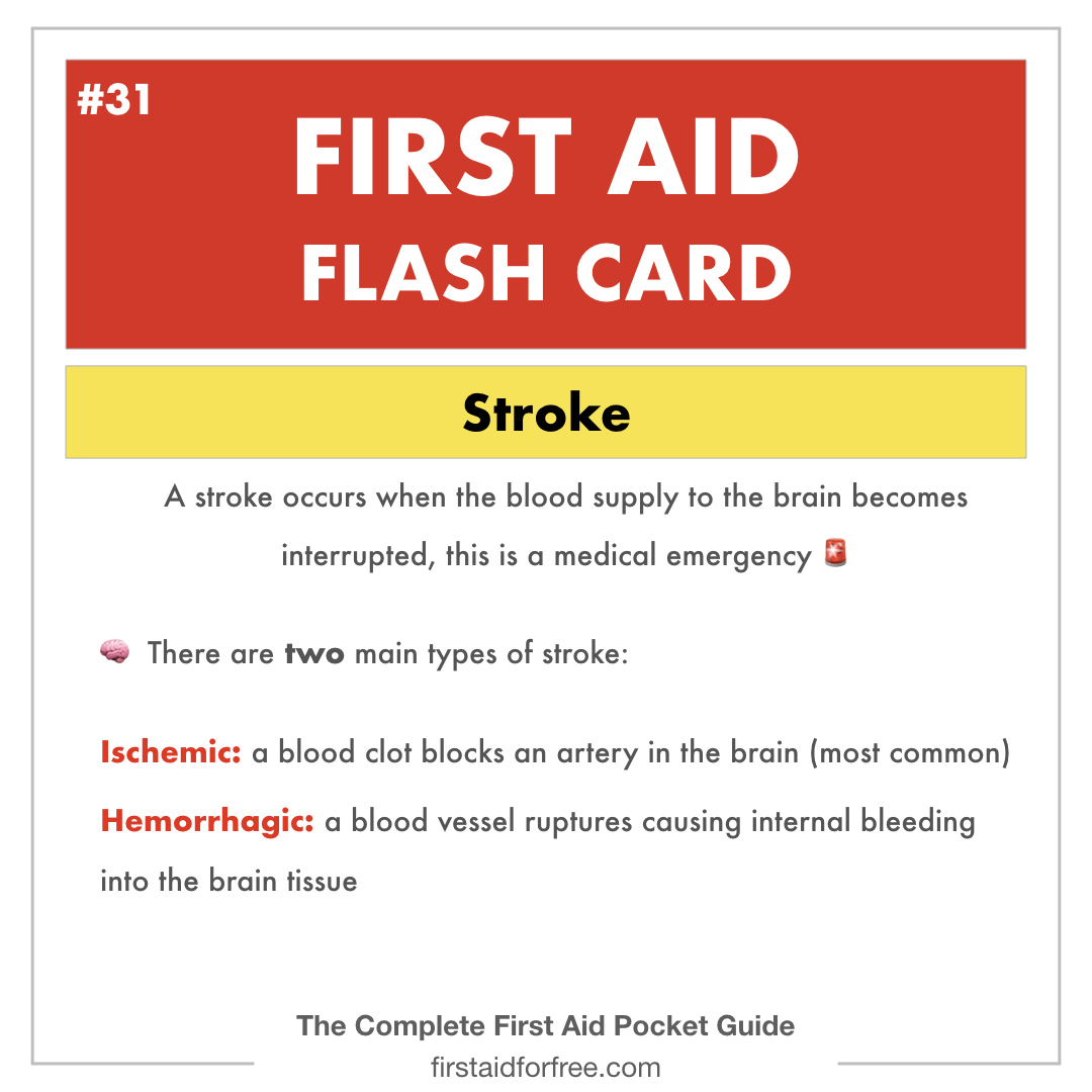 First Aid for a Suspected Stroke (Brain Attack) - First Aid for Free