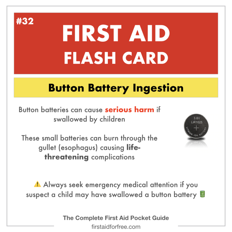 Why Button Batteries Can be Lethal - First Aid for Free