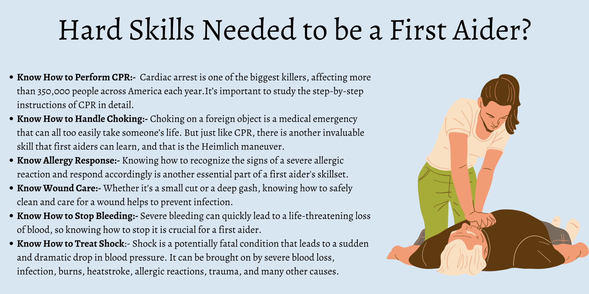 What Are The Skills Needed to be a First Aider?