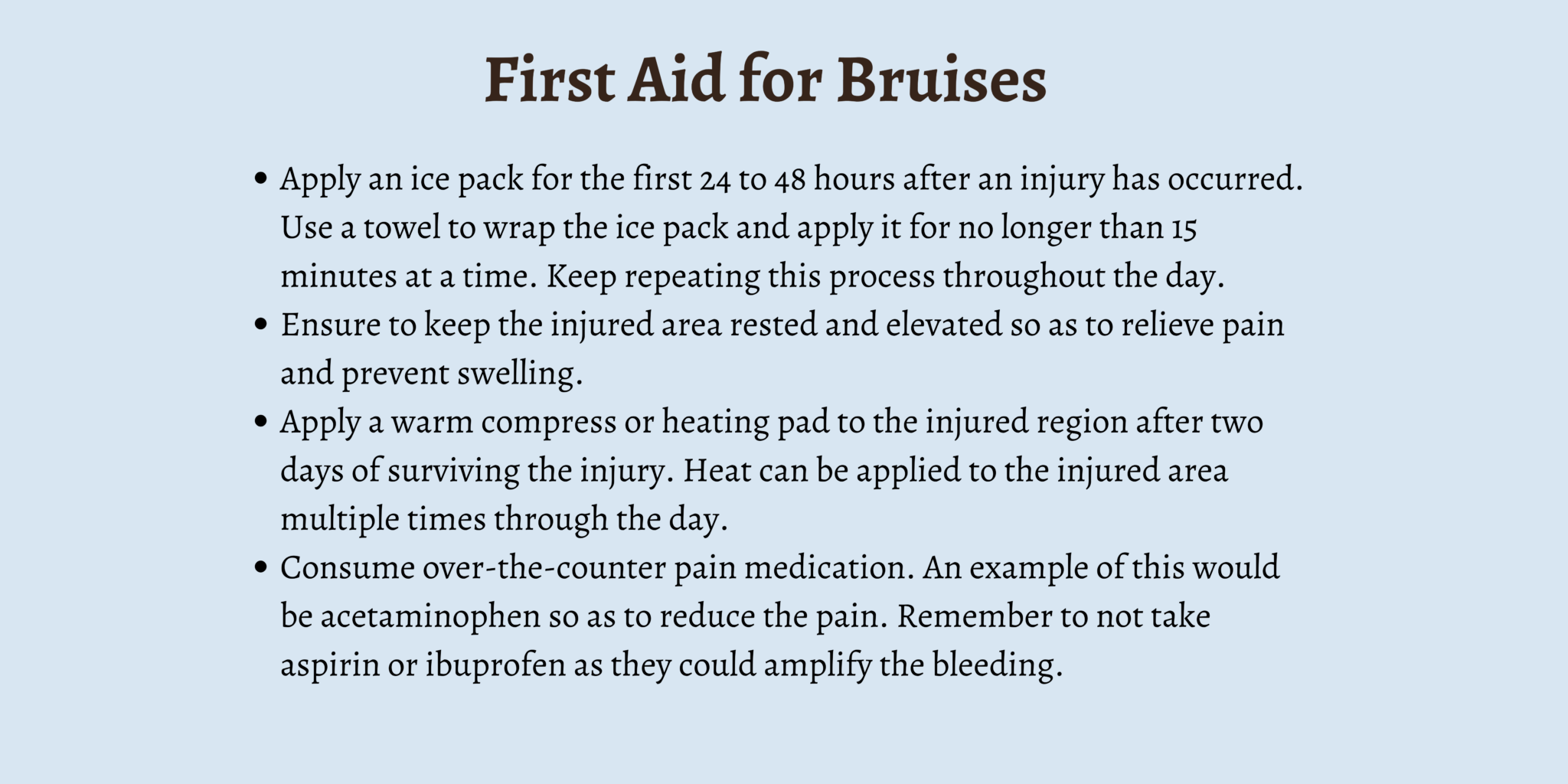 First Aid for Bruises: 4 Effective Relief Tips - First Aid for Free