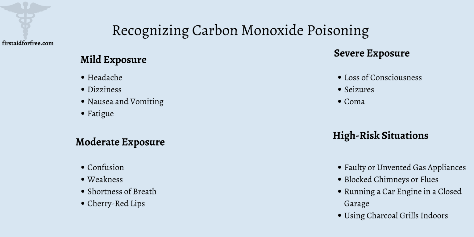 First Aid For Carbon Monoxide Poisoning: 4 Treatment Tips - First Aid ...