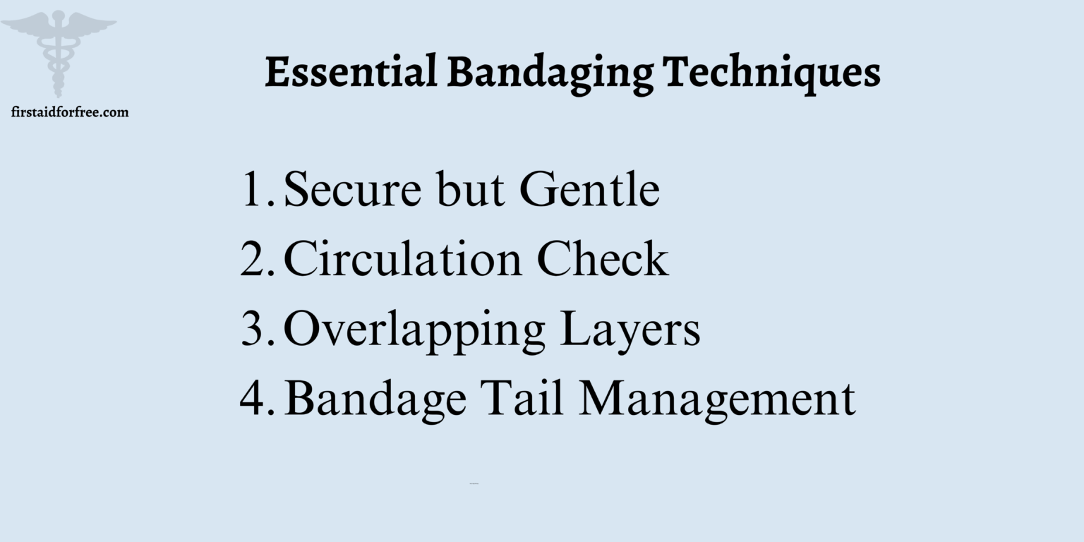 4 Types of Bandages in First Aid with Their Uses - First Aid for Free