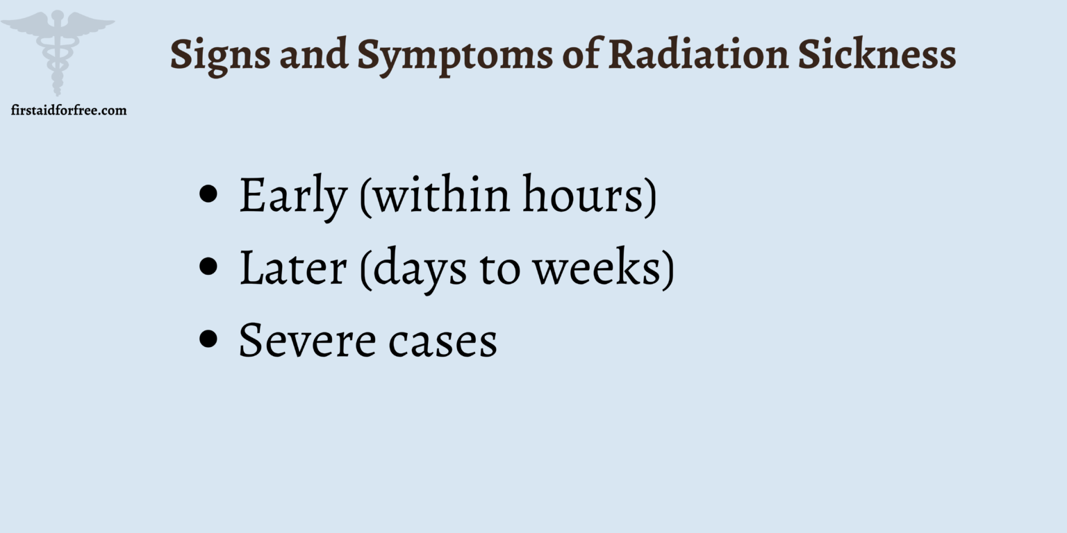 First Aid for Radiation Exposure: 6 Expert Tips - First Aid for Free