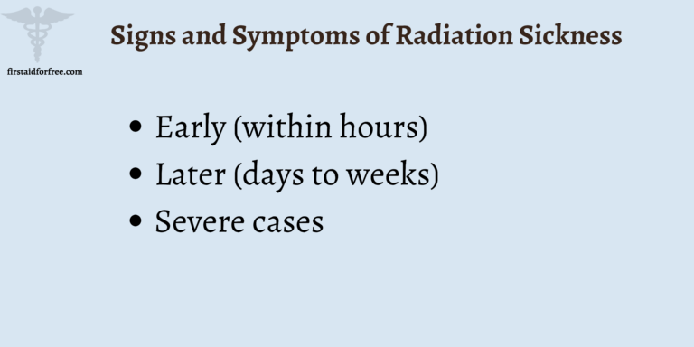 First Aid for Radiation Exposure: 6 Expert Tips - First Aid for Free